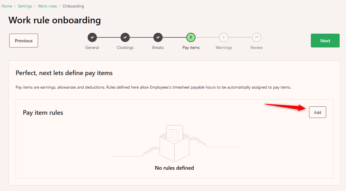 Automatically assign pay items with no employee clocking events – BundyPlus Help Centre